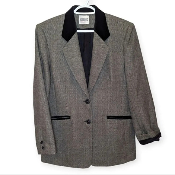 Vintage | Jackets & Coats | Vintageconrad C Collection Womans Black ...